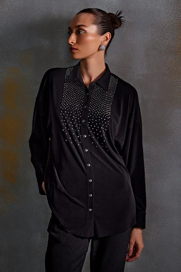 Crystal Square Yoke Top – Namrata Joshipura Online